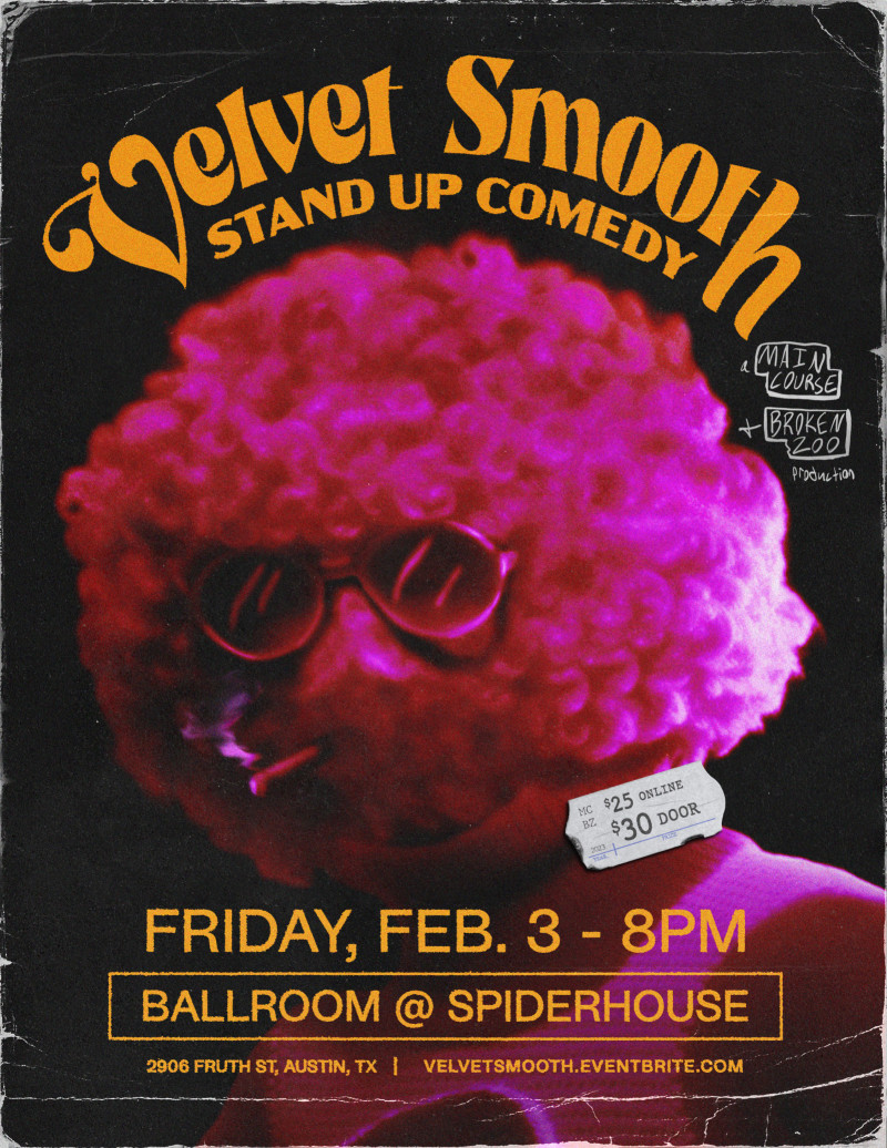 Velvet Smooth: Stand Up Comedy in Austin at The Ballroom at