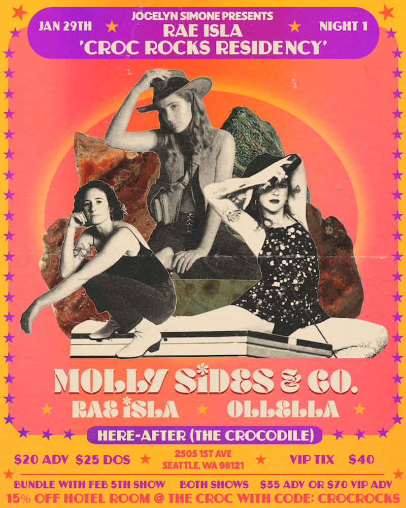 Rae Isla 'croc Rocks Residency' Night 1 with Molly Sides & Co., Rae