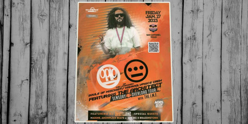 Opio of Souls Of Mischief/ Hiero - Sensory Overload Tour in San