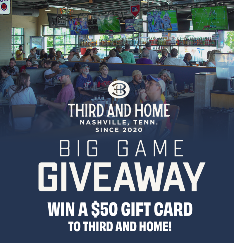 Big Game Watch Party in Nashville at Third and Home
