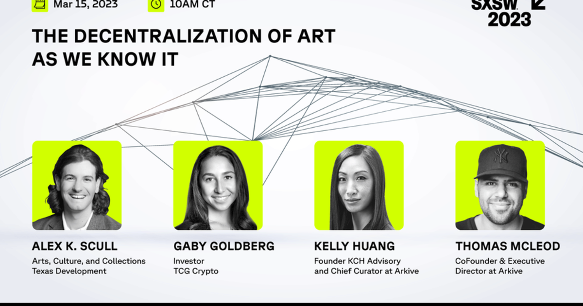 The Decentralization of Art as We Know it (OFFICIAL) in Austin at