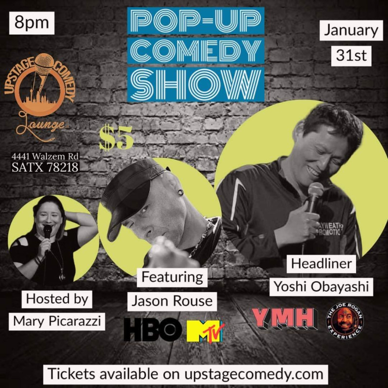 Tuesday Night Pop Up Comedy Show: Yoshi Obayashi in San Antonio at