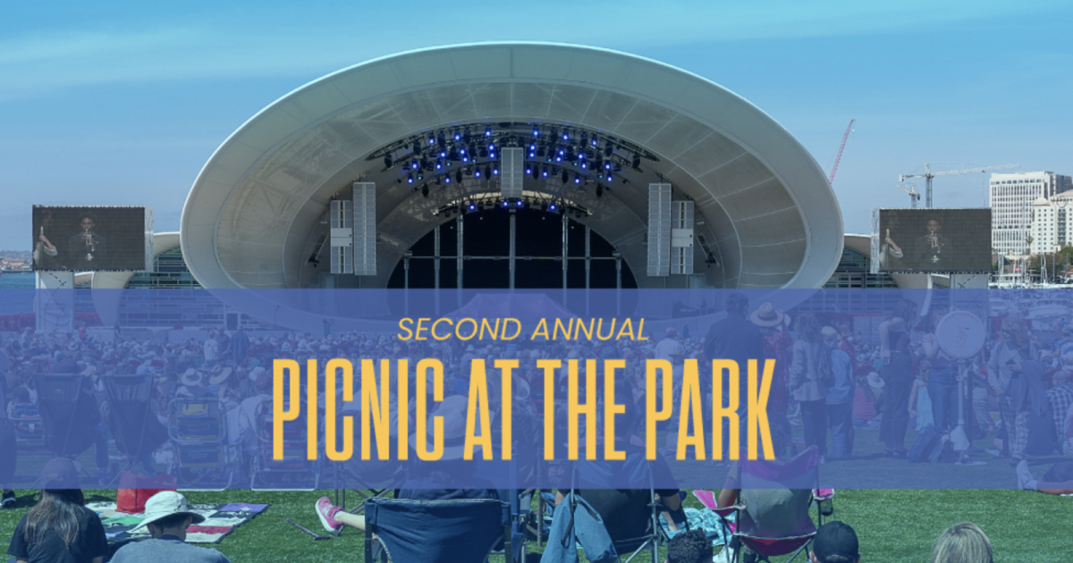 Picnic At The Park in San Diego, at The Rady Shell at Jacobs Park
