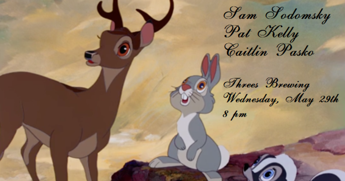 Sam Sodomsky, Pat Kelly, Caitlin Pasko in Brooklyn at Threes