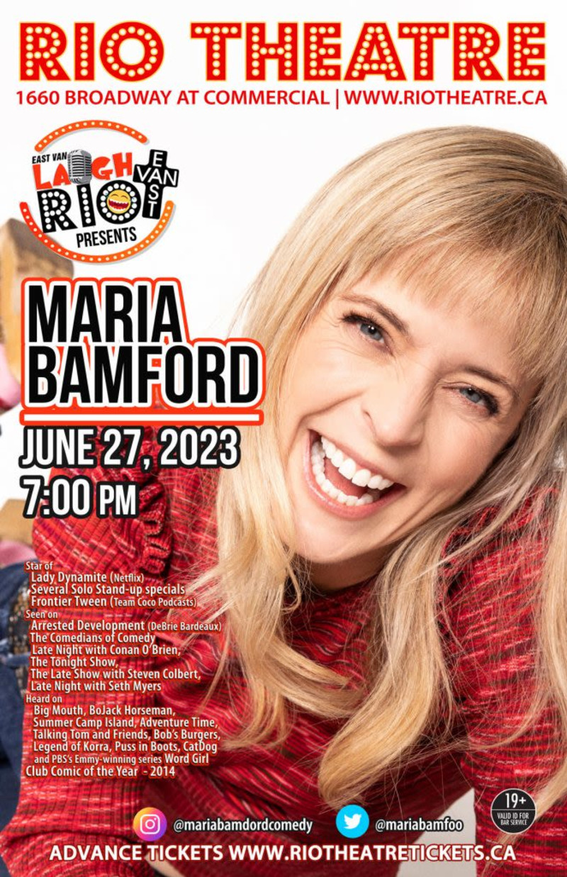 Maria Bamford LIVE! in Vancouver at The Rio Theatre