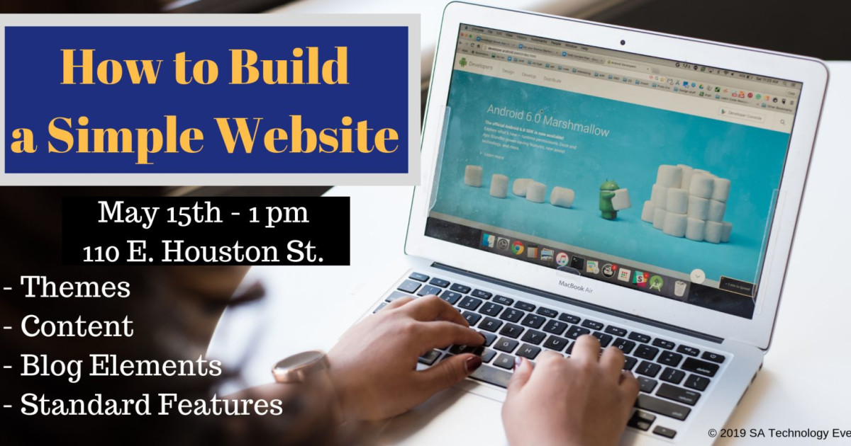 How to Build a Simple Website in San Antonio at SA Technology