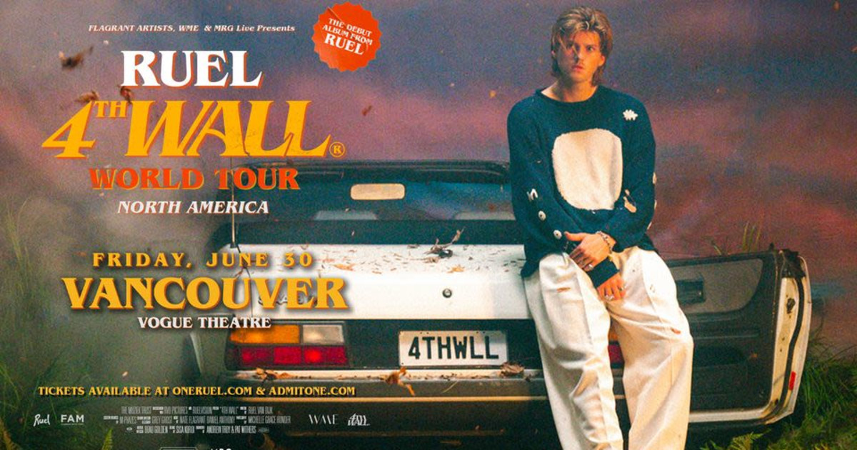 Ruel 4 Th Wall World Tour North America in Vancouver at Vogue