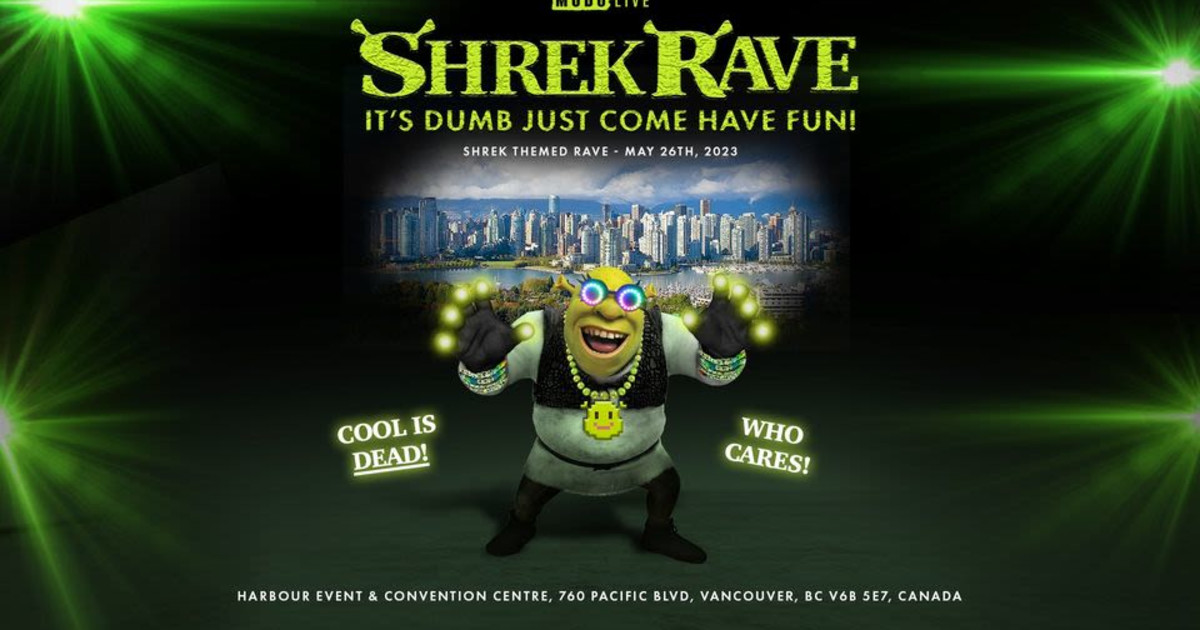 Shrek Rave in Vancouver at Harbour Event Centre