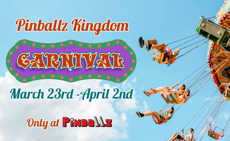 Carnival at Pinballz Kingdom in Buda at Pinballz Kingdom