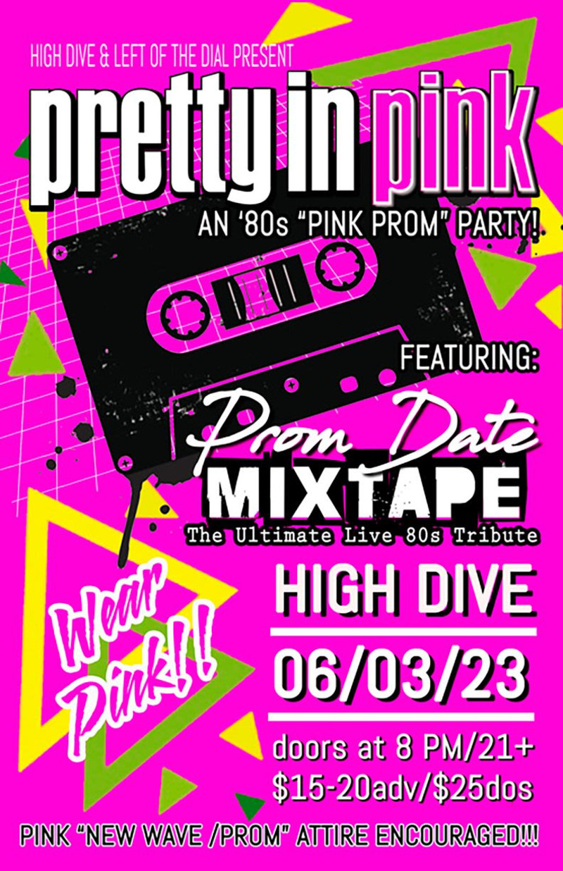 PROM DATE MIXTAPE- Pretty In Pink 80s Pink Prom Party! in Seattle