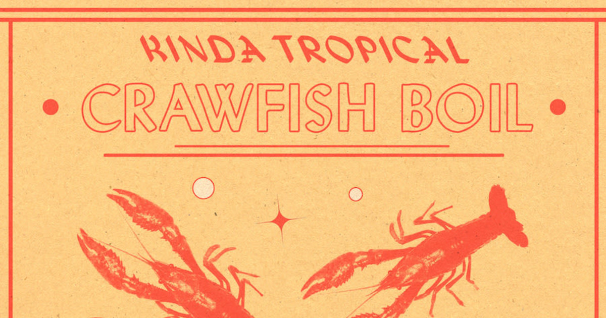 Kinda Tropical Crawfish Boil with tunes from DJ Tropicana Joe in