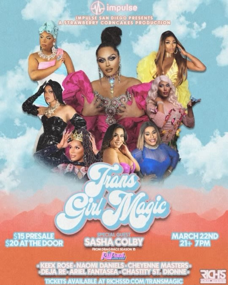 Trans Girl Magic w/ SASHA COLBY! in San Diego at Rich's