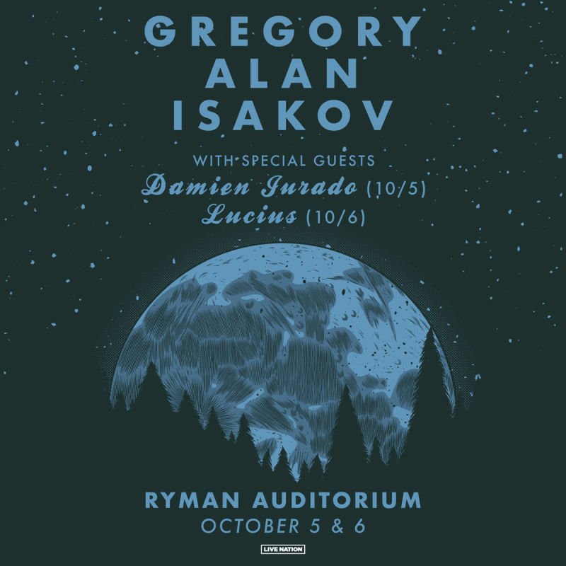 Gregory Alan Isakov in Nashville at Ryman Auditorium