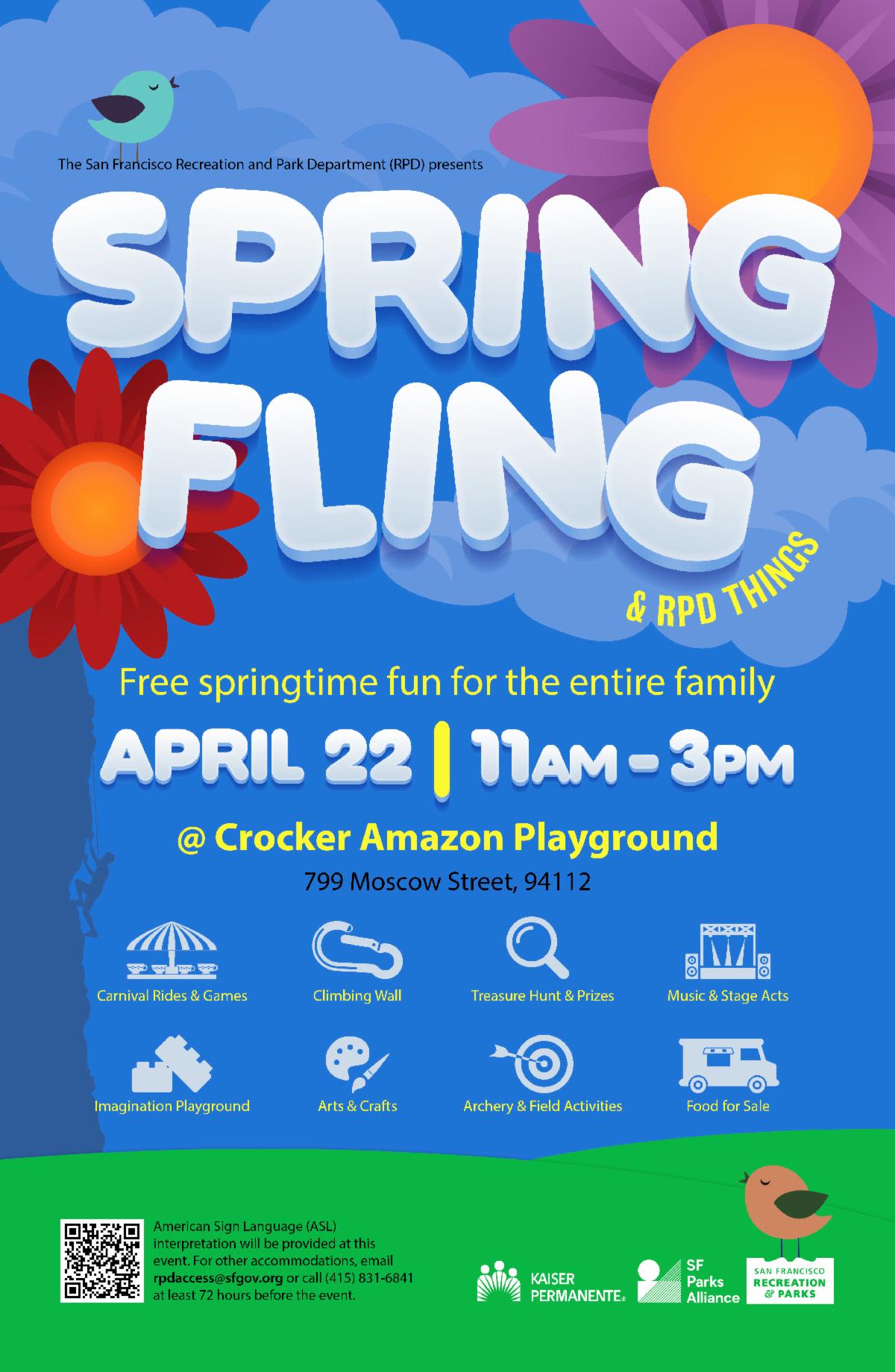 Spring Fling in San Francisco at Crocker Amazon Playground