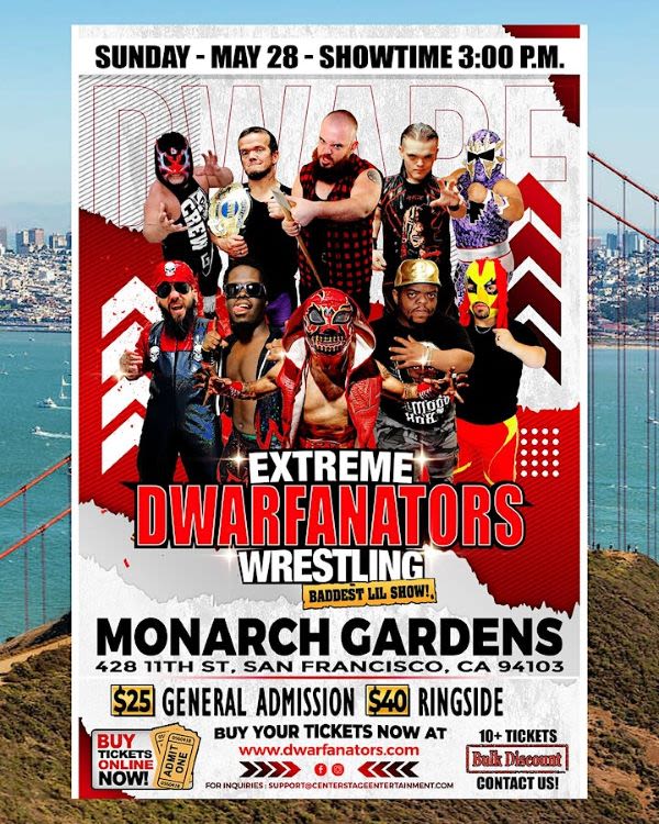 EXTREME DWARFANATORS WRESTLING in San Francisco at Monarch