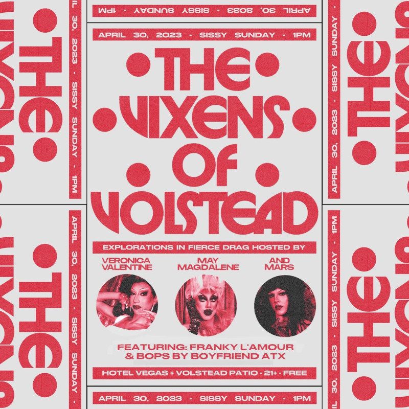 Vixens of Volstead Drag Brunch in Austin at Hotel Vegas & The