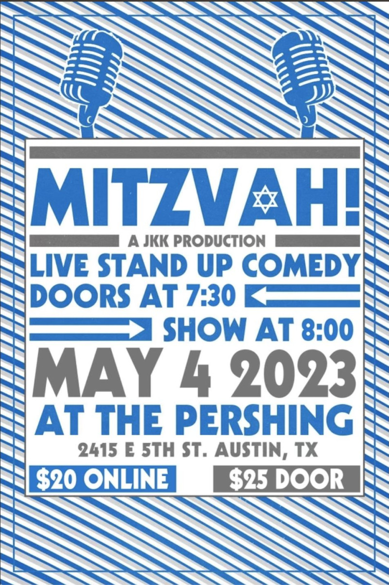 Mitzvah! Live Stand-Up Comedy in Austin at Pershing Hall