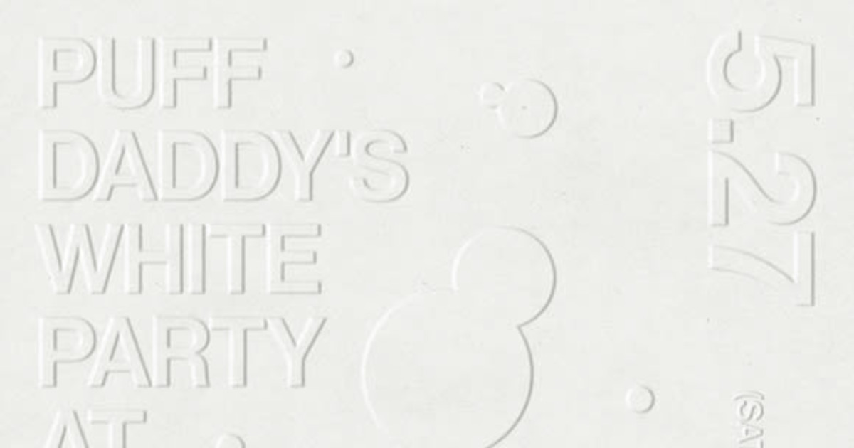 Puff Daddy White Party with DJ Qujo in Chicago at MONEYGUN