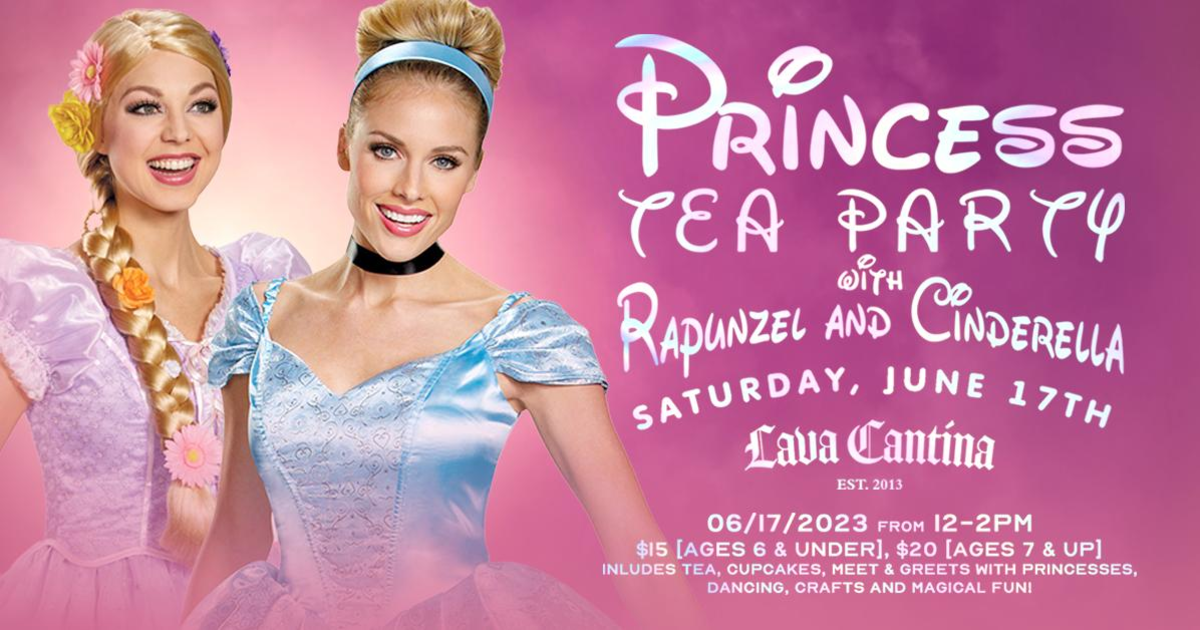 Princess Tea Party with Cinderella & Rapunzel in The Colony at