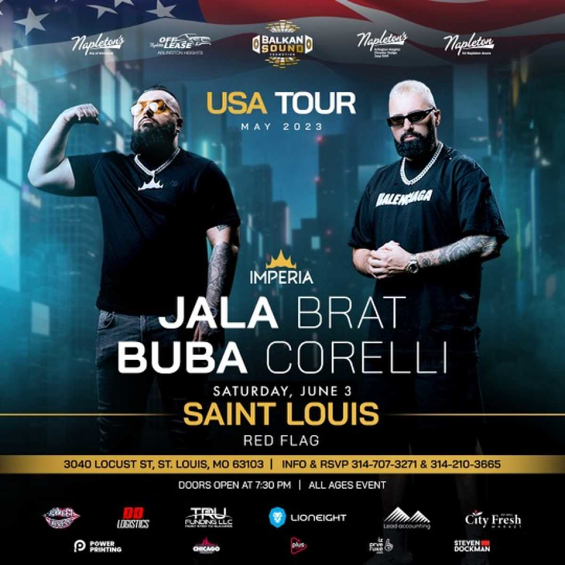 Jala Brat & Buba Corelli in St. Louis at Red Flag
