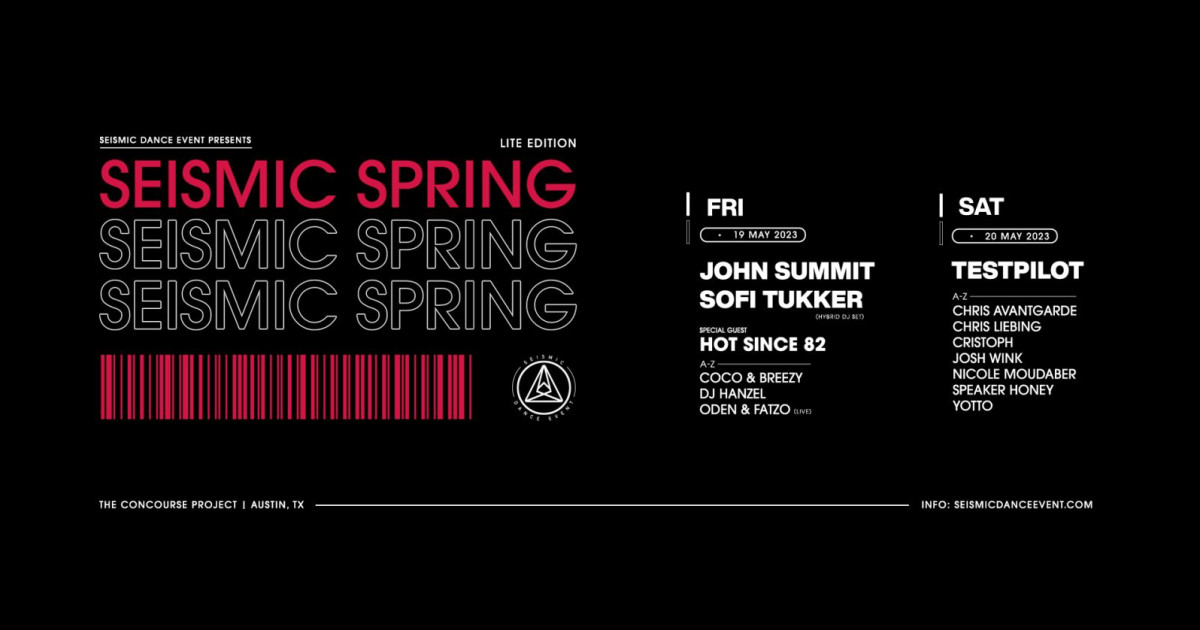 Seismic Spring in Austin at The Concourse Project