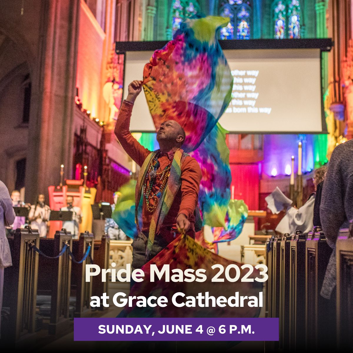 Pride Mass 2023 in San Francisco at Grace Cathedral