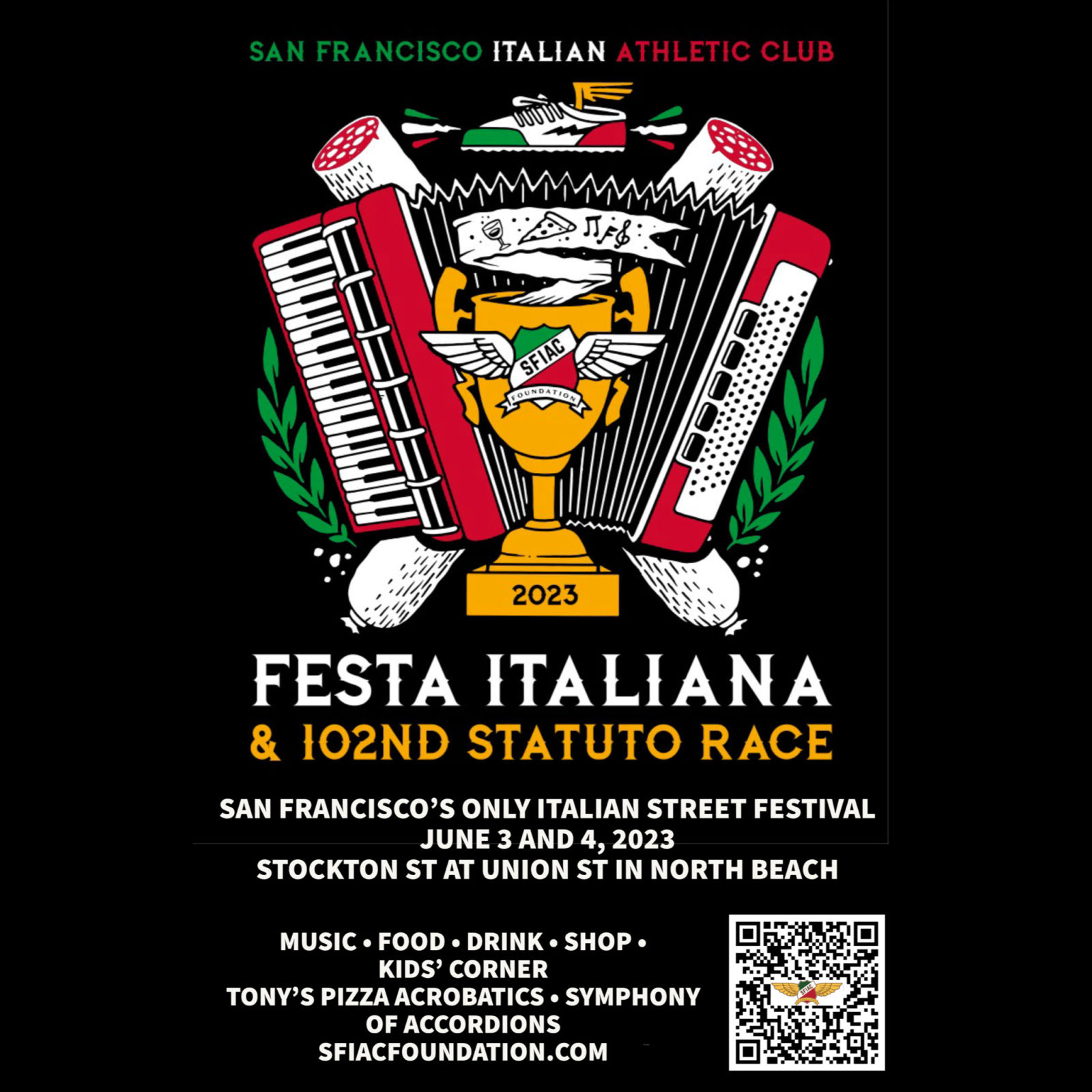 Festa Italiana + 102nd Statuto Race in San Francisco at North