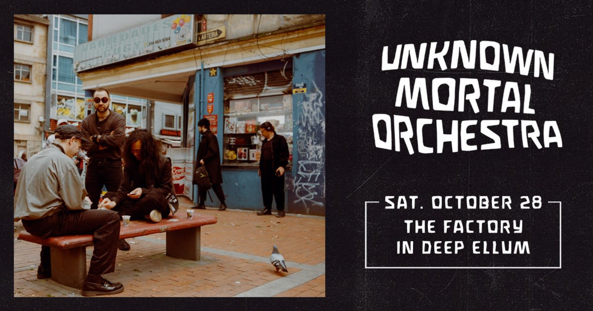 Unknown Mortal Orchestra in Dallas at The Factory in Deep Ellum