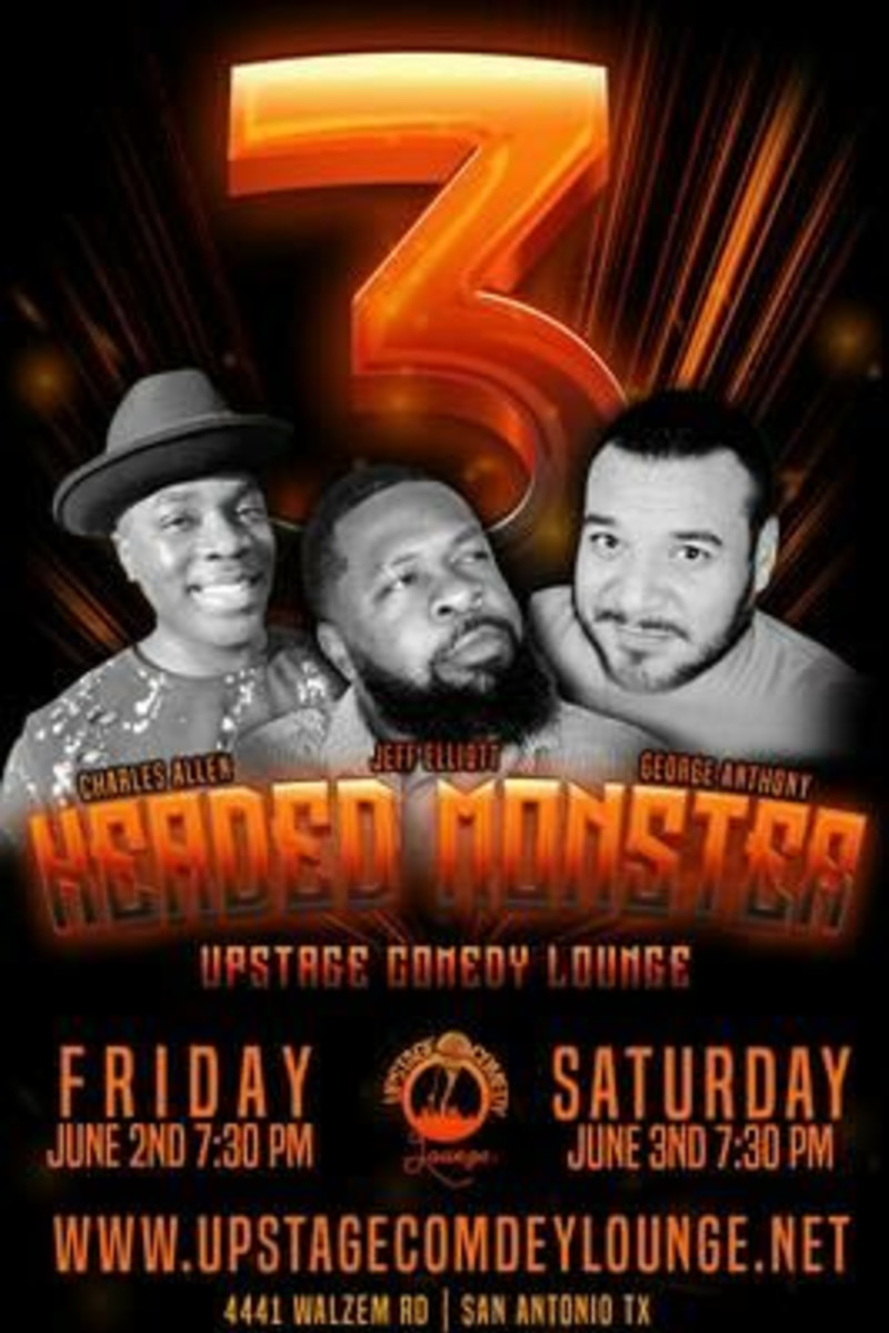 3 Headed Monster (Comedy Show) in San Antonio at Upstage Comedy
