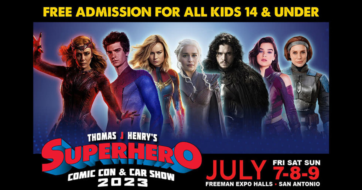 Superhero Comic Con and Car Show 2023 in San Antonio at Freeman