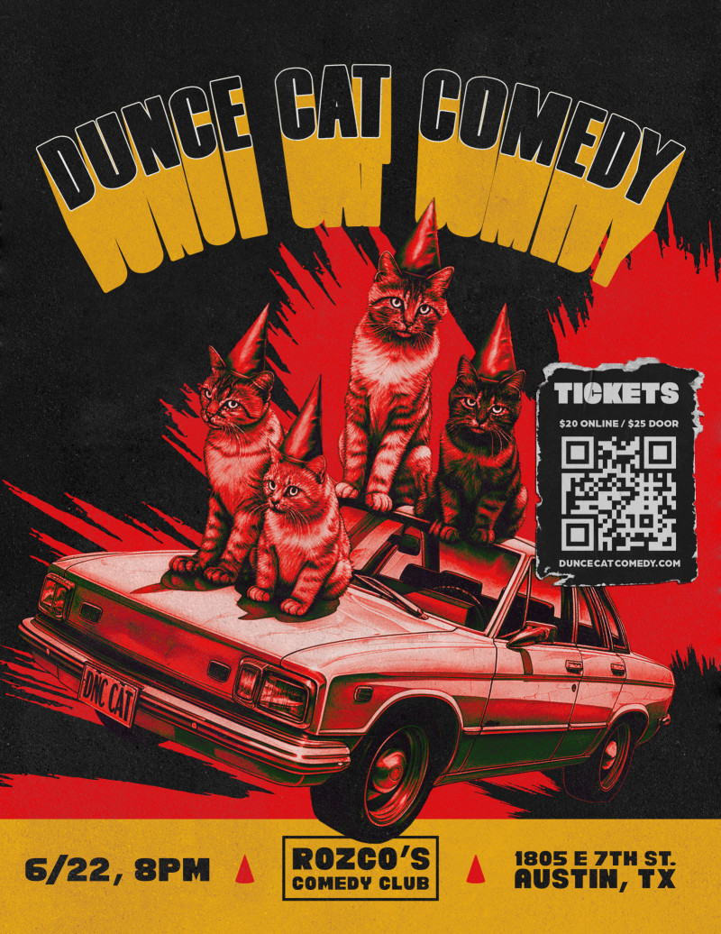 Duncecat Comedy in Austin at Rozco’s Comedy Club