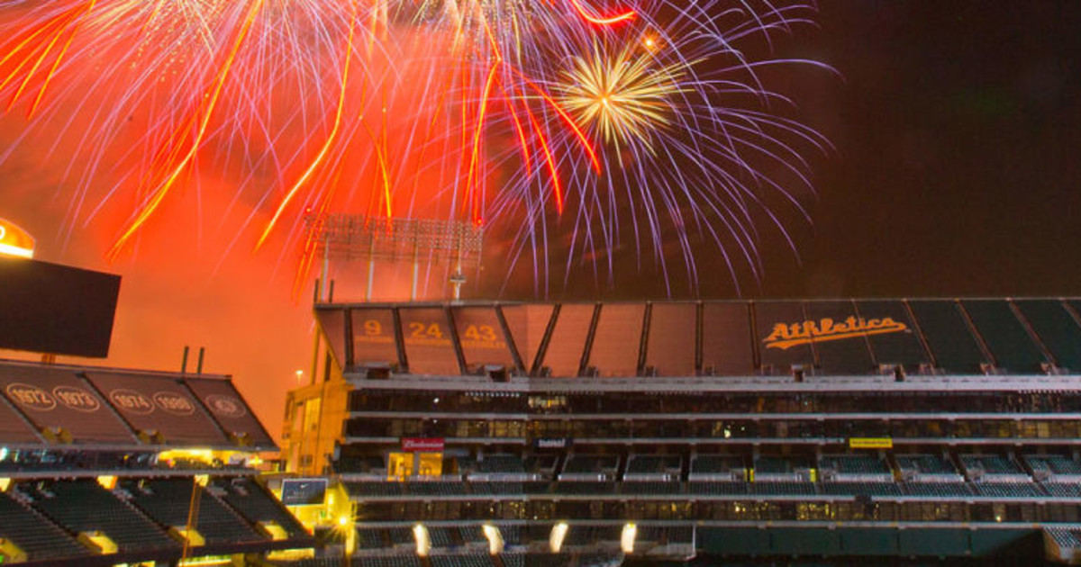 A's History of Hip-Hop Fireworks & Drone Show in Oakland at