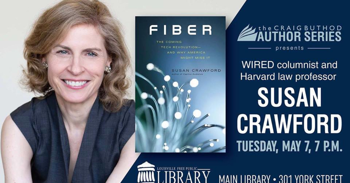 Susan Crawford, Craig Buthod Author Series in Louisville at