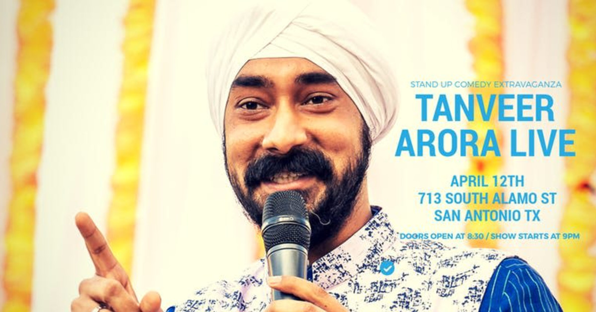 TANVEER ARORA LIVE in San Antonio at Jokesters 22 Pub N' Grub