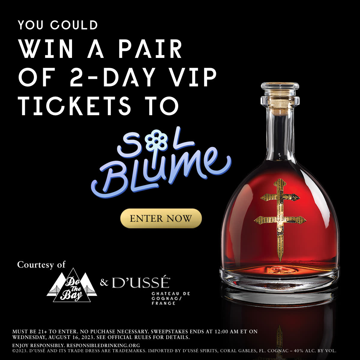 D'USSÉ x Sol Blume Giveaway in Sacramento at Discovery Park