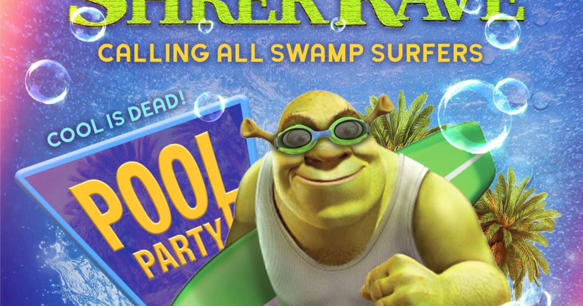 Shrek Rave Pool Party in Fort Worth at The Whiskey Garden