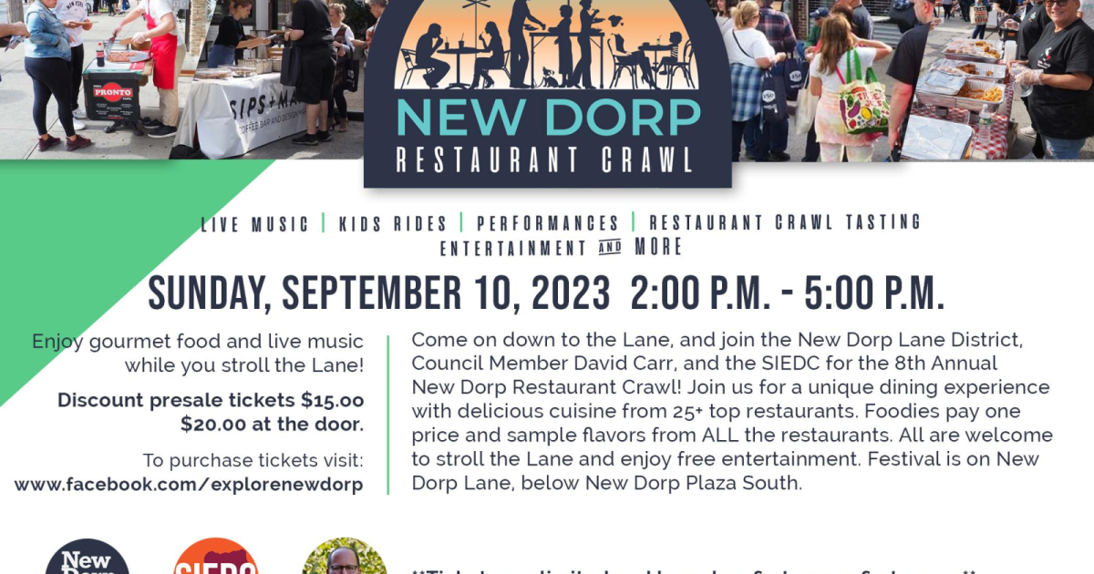 8th Annual New Dorp Restaurant Crawl in NYC at New Dorp Lane