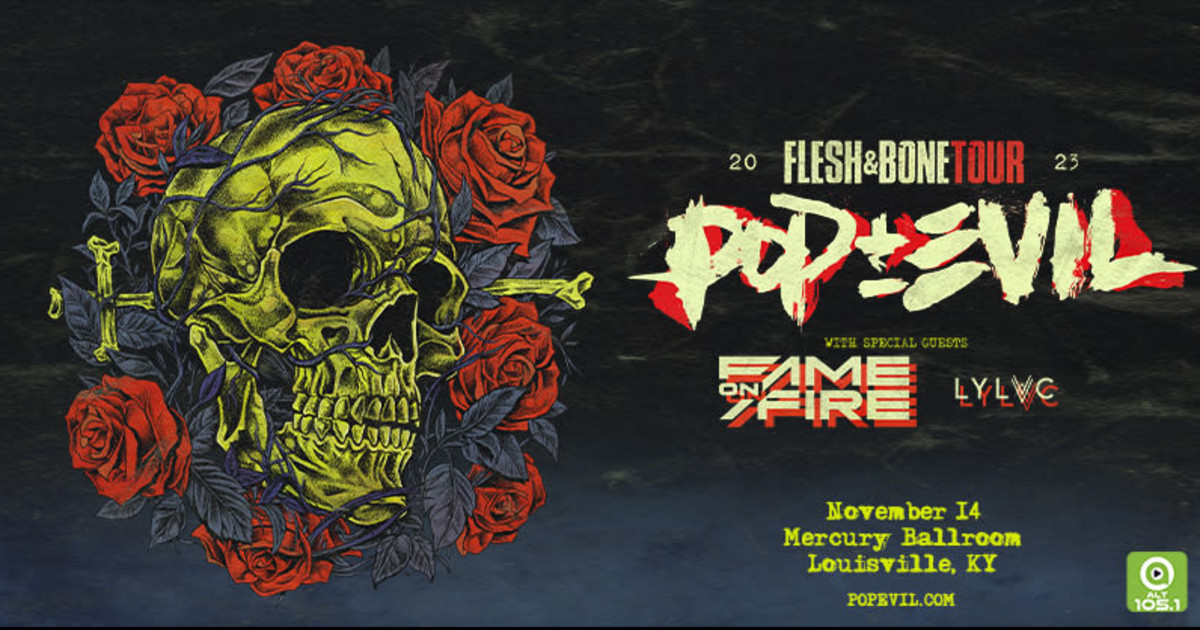 Pop Evil: Flesh & Bone Tour in Louisville at Mercury Ballroom