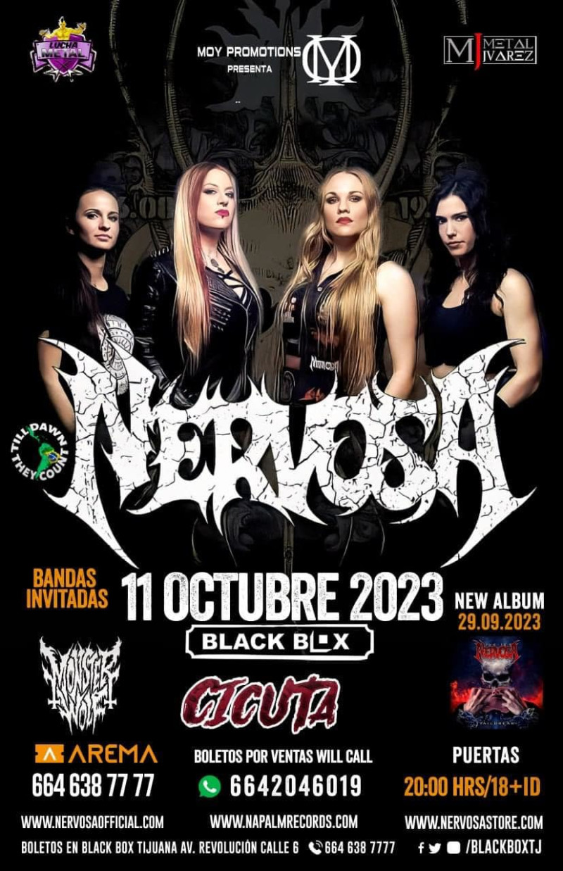Nervosa en Tijuana en Black Box Tijuana