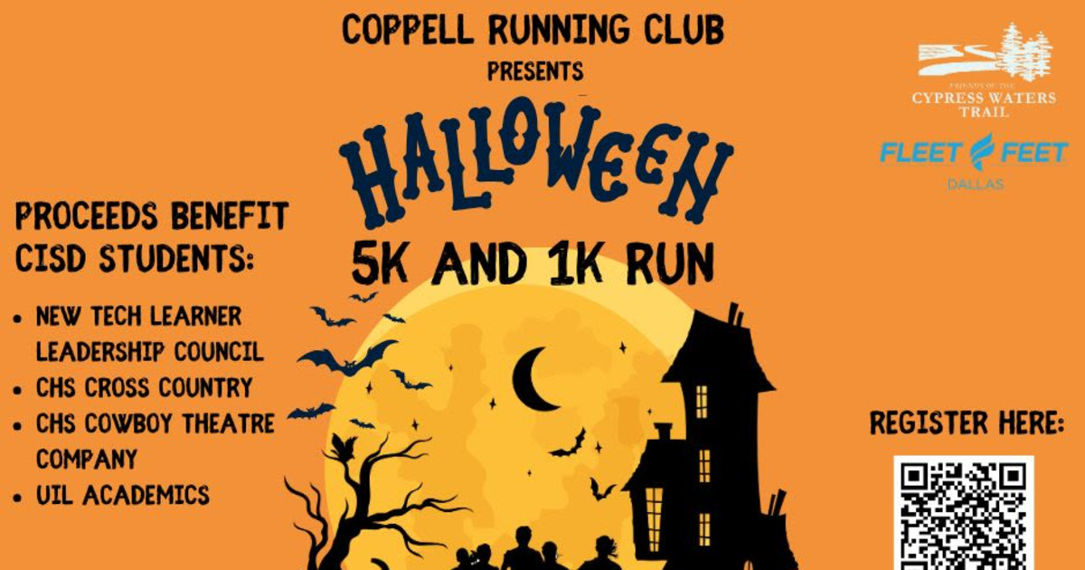 Coppell Running Club Halloween 5K and 1K Fun Run in Dallas at The