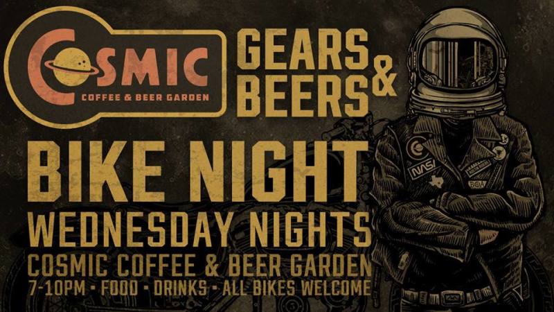 Gears & Beers in Austin at Cosmic Coffee + Beer Garden
