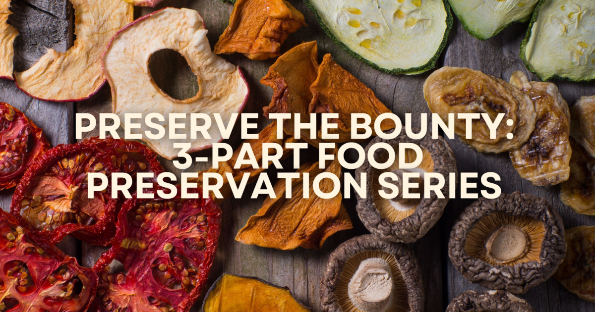 Preserve the Bounty: 3-Part Food Preservation Series in