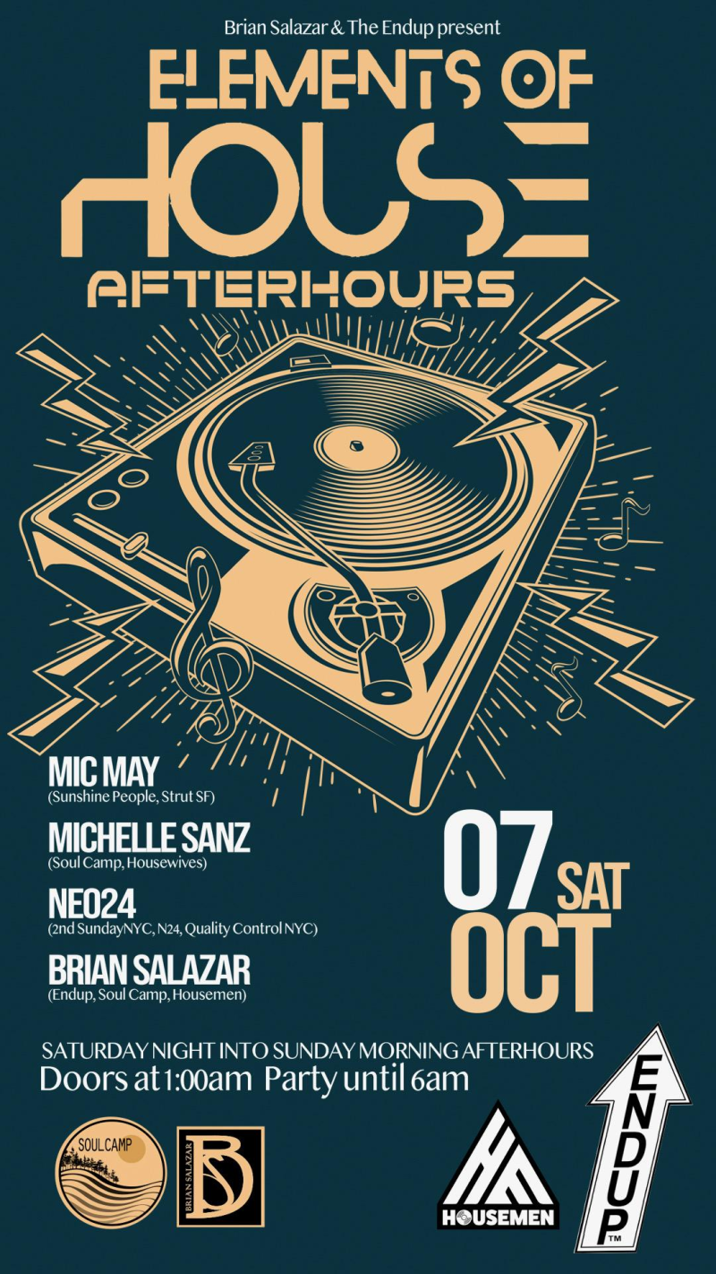 Elements of House Afterhours in San Francisco at The EndUp