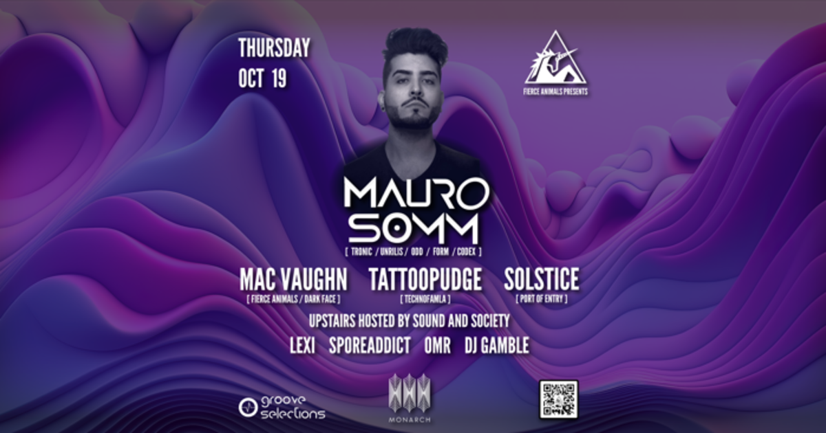 FIERCE ANIMALS: Mauro Somm, Mac Vaughn, Tattoo Pudge, Solstice