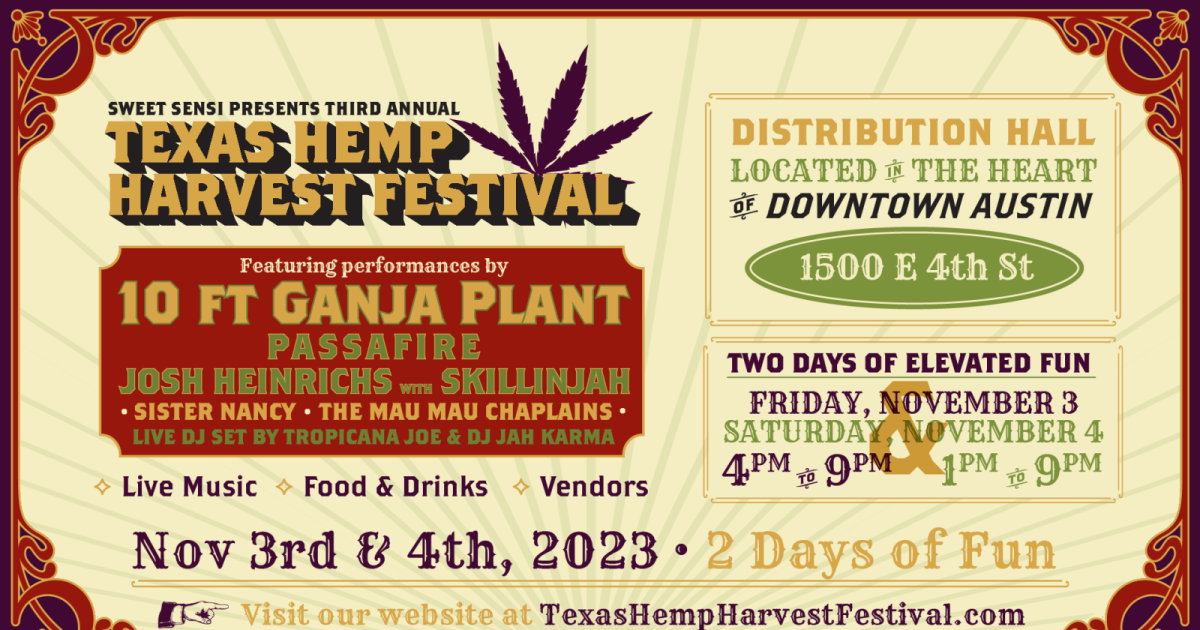 3rd Annual Texas Hemp Harvest Festival in Austin at Downtown