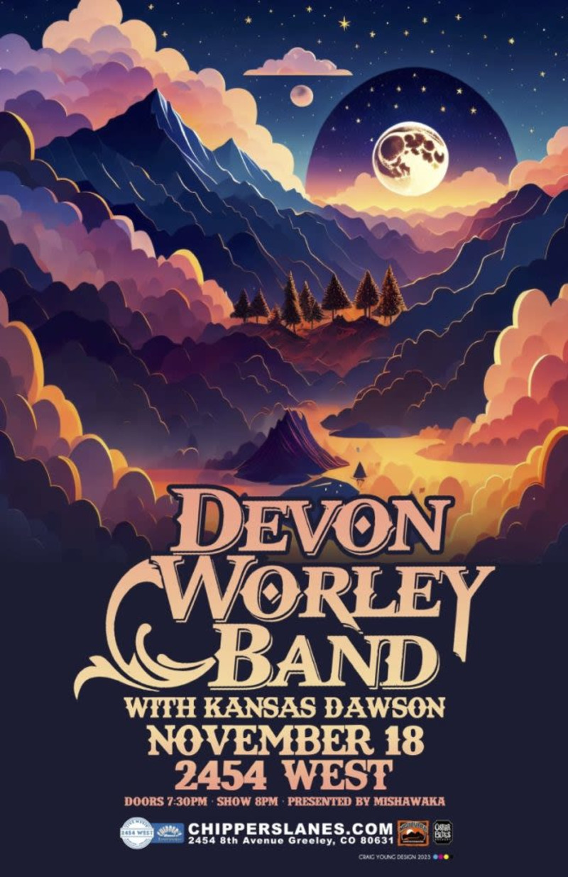 Devon Worley Band w/ Kansas Dawson in Greeley at 2454 West