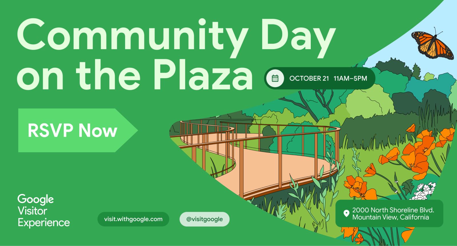 Community Day on the Plaza in Mountain View at Google Visitor