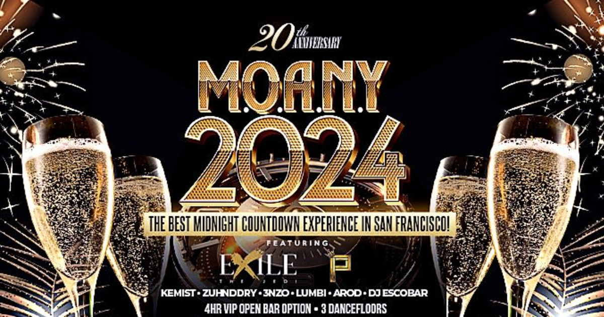 MOANY New Years Eve San Francisco 2024 in San Francisco at The