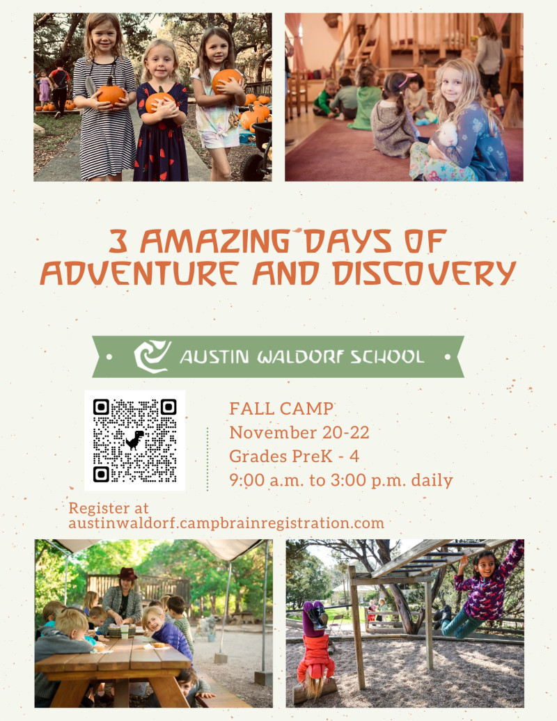 Thanksgiving Camp in Austin at Austin Waldorf School