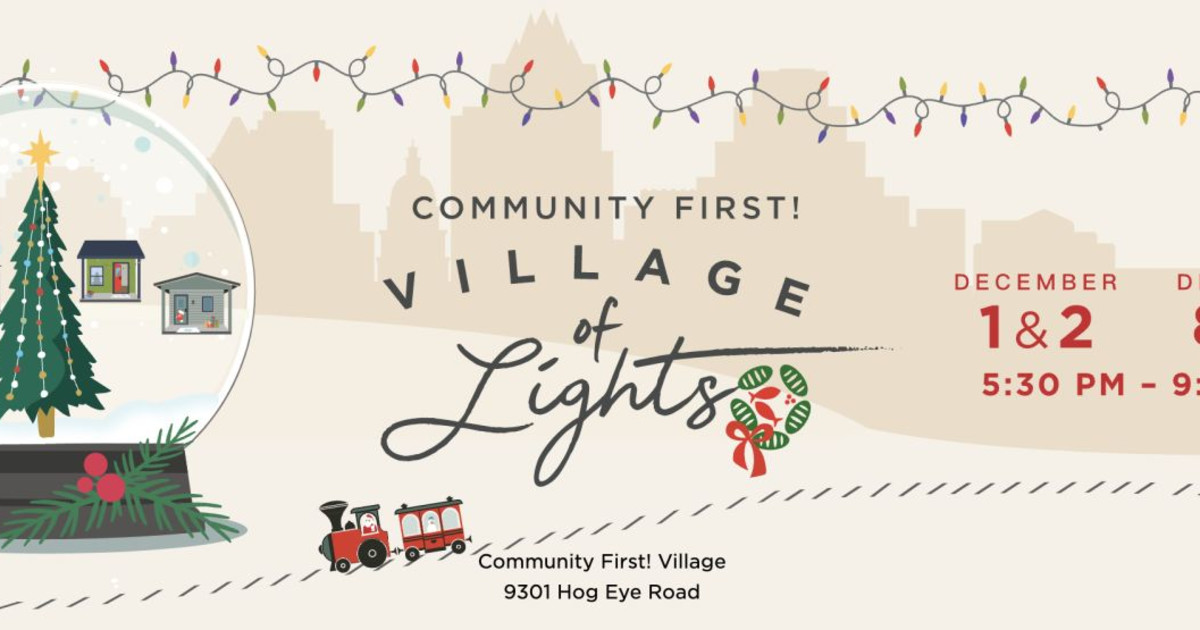 Community First! Village of Lights in Austin at Community First!